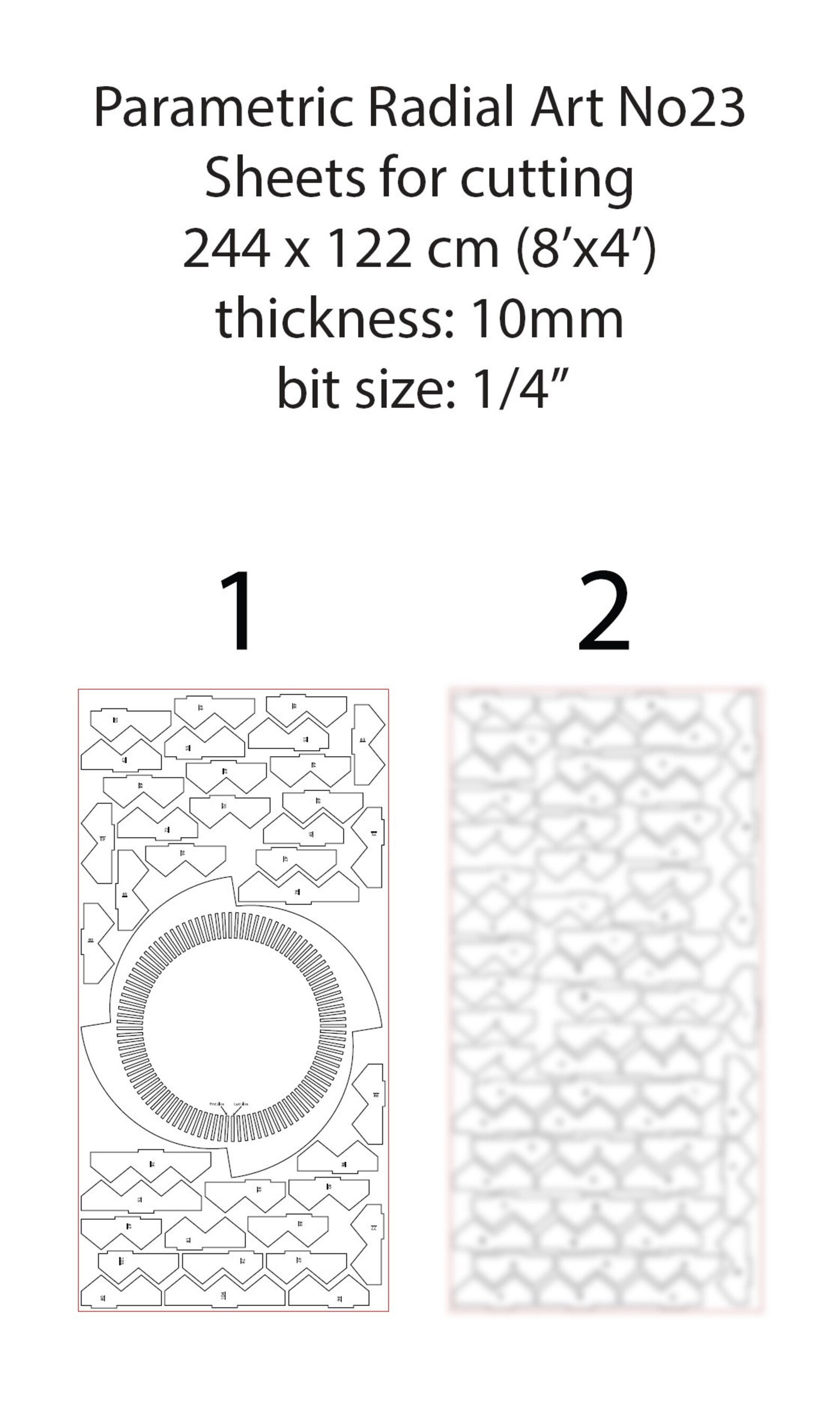 Parametric Radial Art Νο23/circular/helix/spiral/digital File for CNC ...