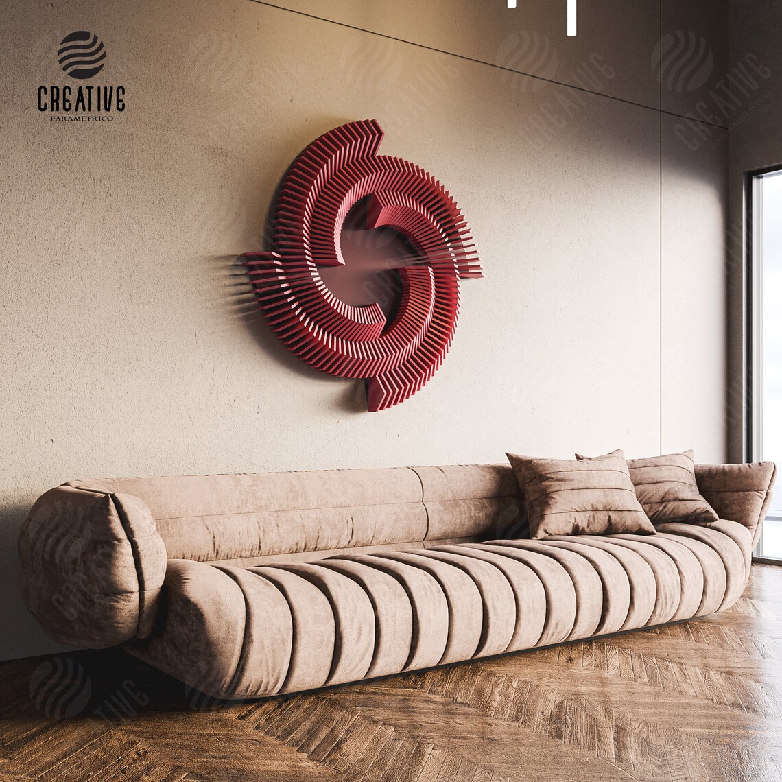 Parametric Radial Art Νο23/circular/helix/spiral/digital File for CNC ...