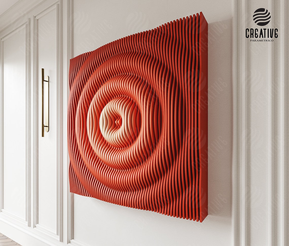 Parametric Wall Art Νο9 / Digital File for CNC Cutting / Wall Décor ...