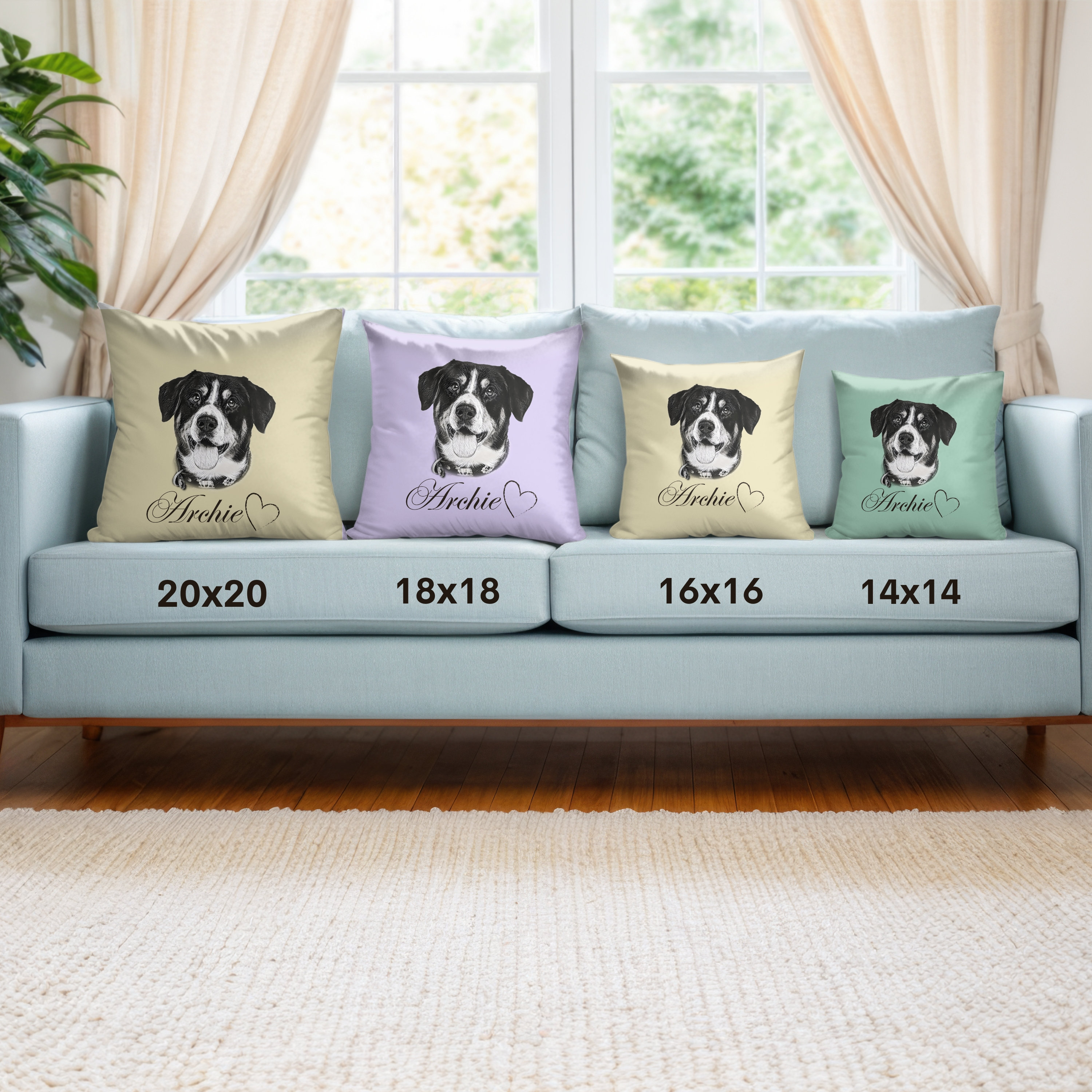 Custom Pet Pillow Dog Pillow Custom Pillow Case Personalized Pillow ...