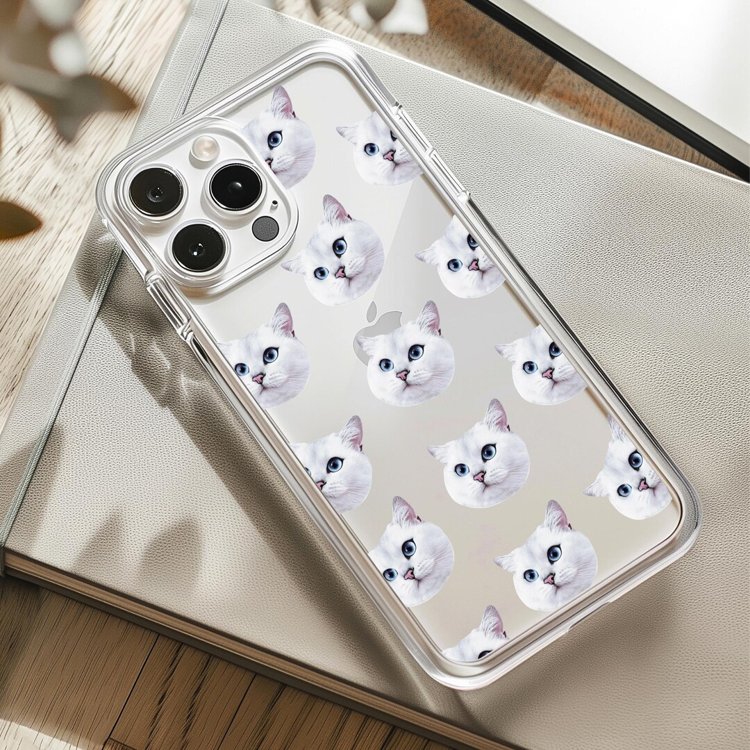 Custom Pet Phone Case Using Pet Photo + Name Cute Cat Phone Case ...
