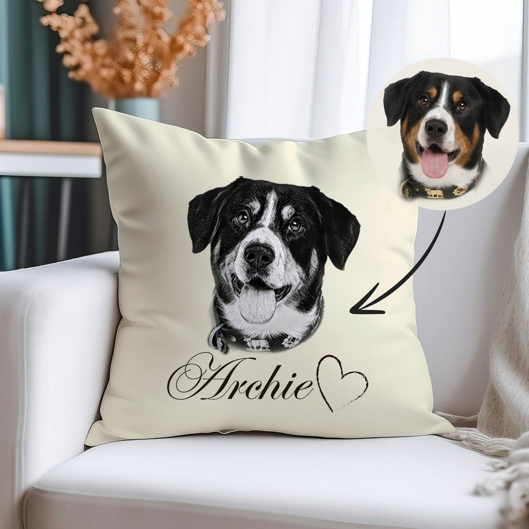 Custom Pet Pillow Dog Pillow Custom Pillow Case Personalized Pillow ...