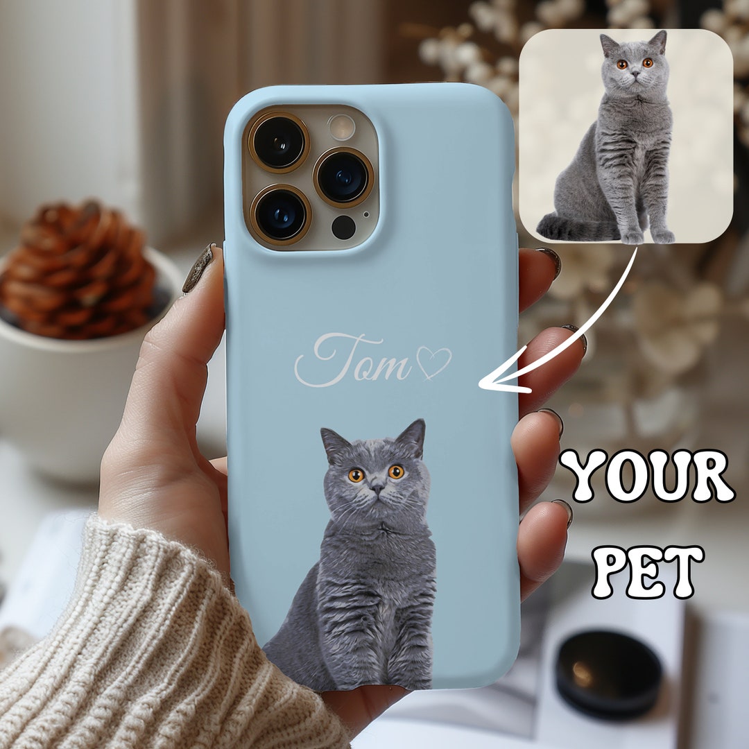 Custom Pet Phone Case Personalized Phone Case iPhone Case Dog Phone Case Custom Pet Portrait ...