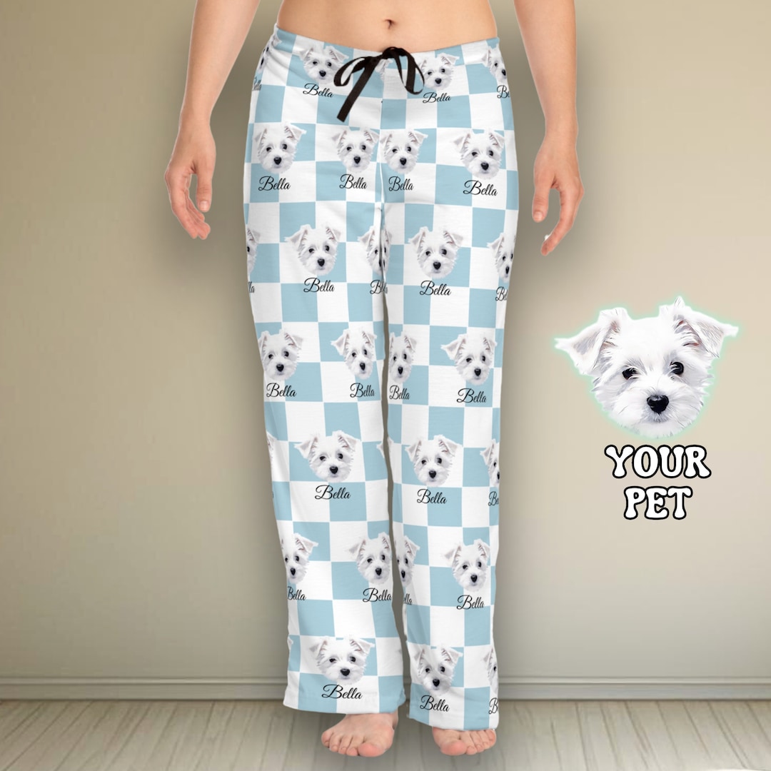 Custom Pet Pajamas Using Pet Photo + Name Custom Dog Photo Pajamas ...