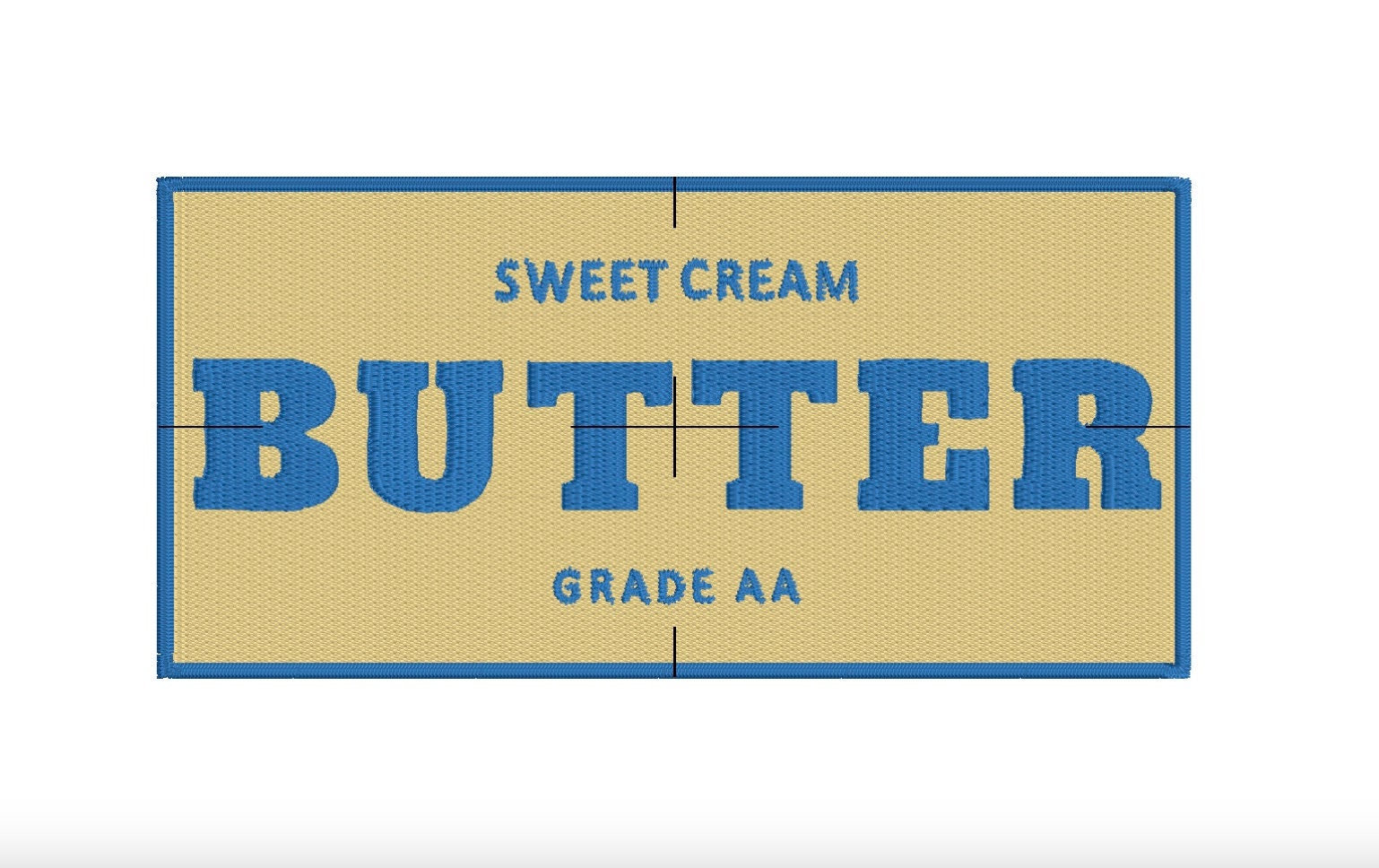 Butter Patch Machine Embroidery Design - Etsy