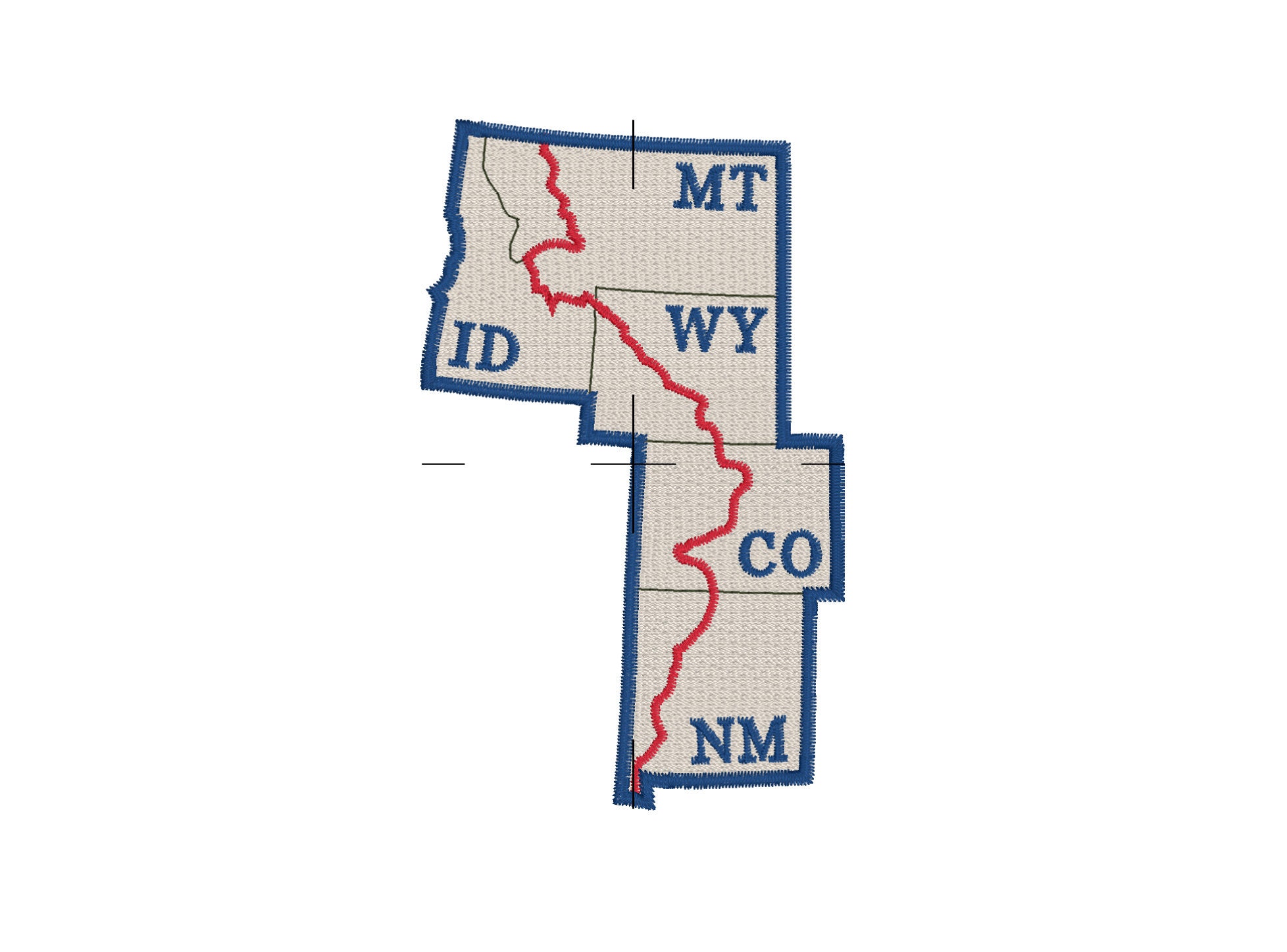 CDT Trail Map Machine Embroidery Design - Etsy