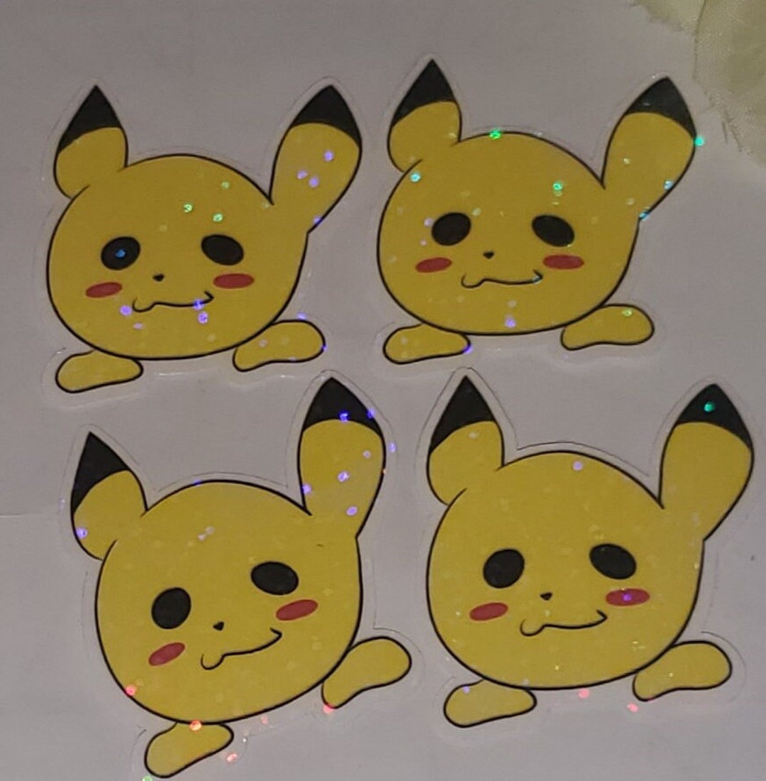 Pikachu Peeker Holographic Waterproof Sticker 2in X 2in - Etsy