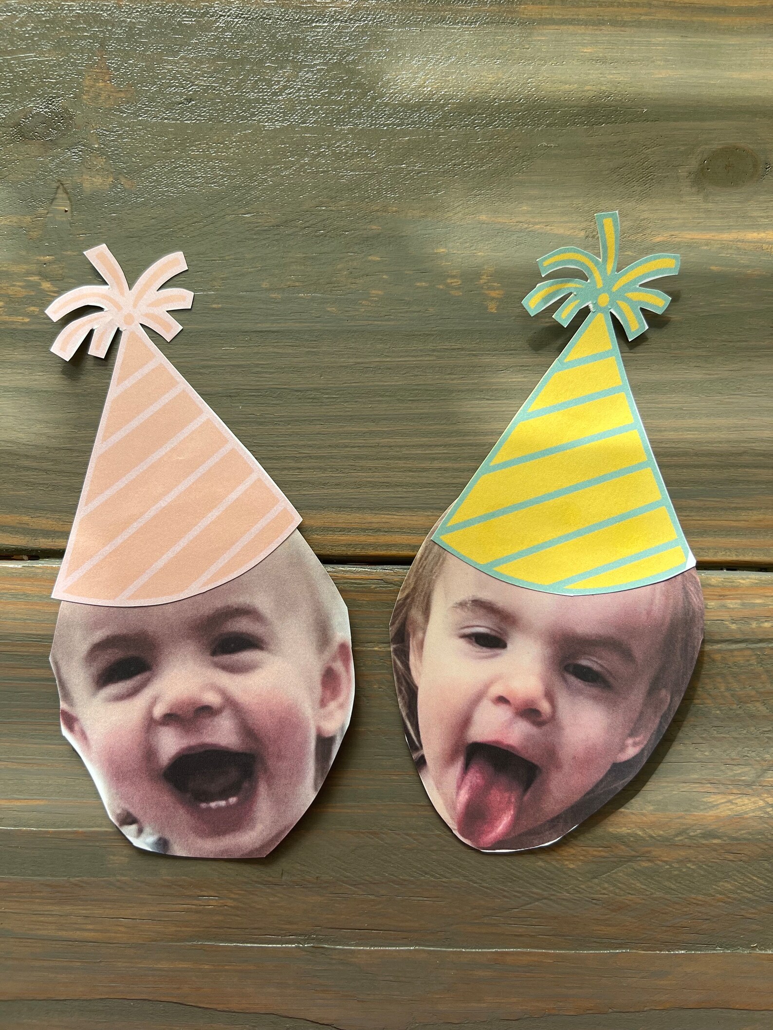 Custom Party Hat Faces, Party Hat, Face Banner, Party Hat Face Decor ...
