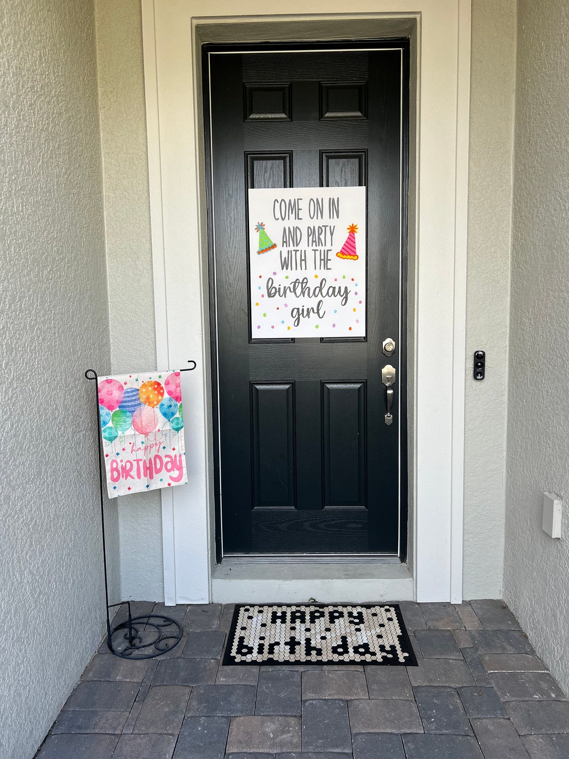 Party Welcome Sign, Birthday Poster, Birthday Girl/boy, Party Decor ...