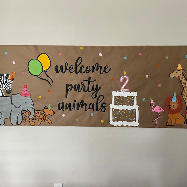 Custom Hand Painted Birthday Banners - Etsy