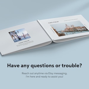 Modern Travel Photo Book Printable Digital Canva Template, Customizable ...