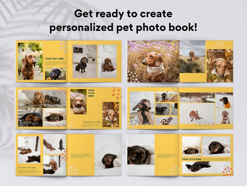 Custom Photo Pet Memory Book, Custom Dog Memorial Gifted, Custom Cat ...