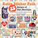 Retro Sticker Pack | 25 Sticker Designs | Vintage Stickers | Digital ...