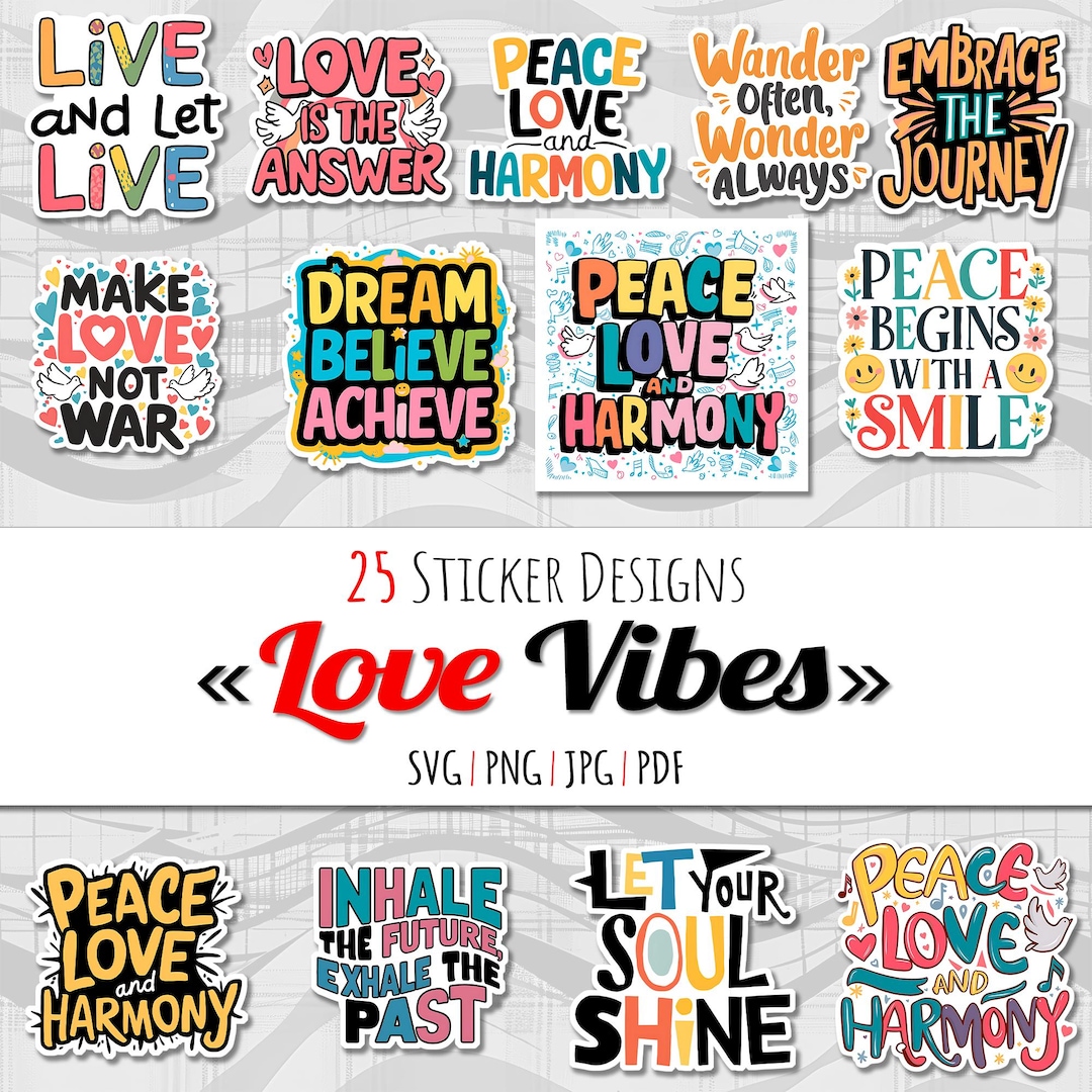 Printable Motivational Quotes Stickers | Positive Affirmations SVG, PNG ...