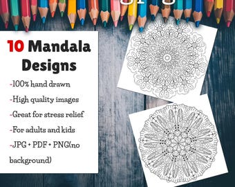 Mandala Coloring Pages for Adults – Relaxation & Mindfulness Printable ...