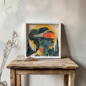 Retro-futurism Digital Art Prints Bundle for Wall Decor Posters - Etsy