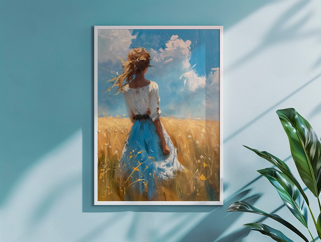Female Portrait Art Downloadable Poster for Home Decor - Etsy