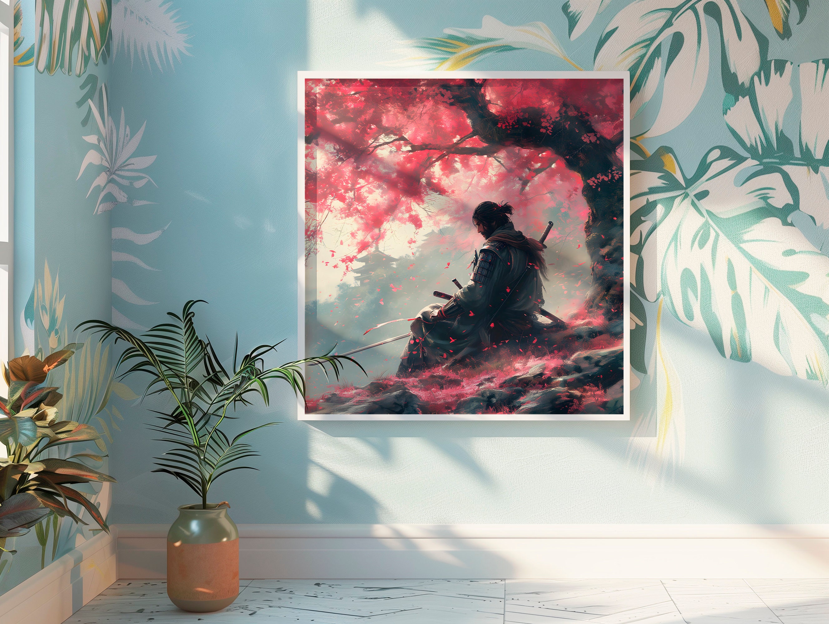Ronin Digital Art: Printable Japan Samurai Decor, Instant Download ...