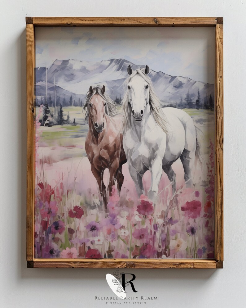 Vintage Horse Prints, Horse Prints, Equestrian Wall Art, Horse Decor ...