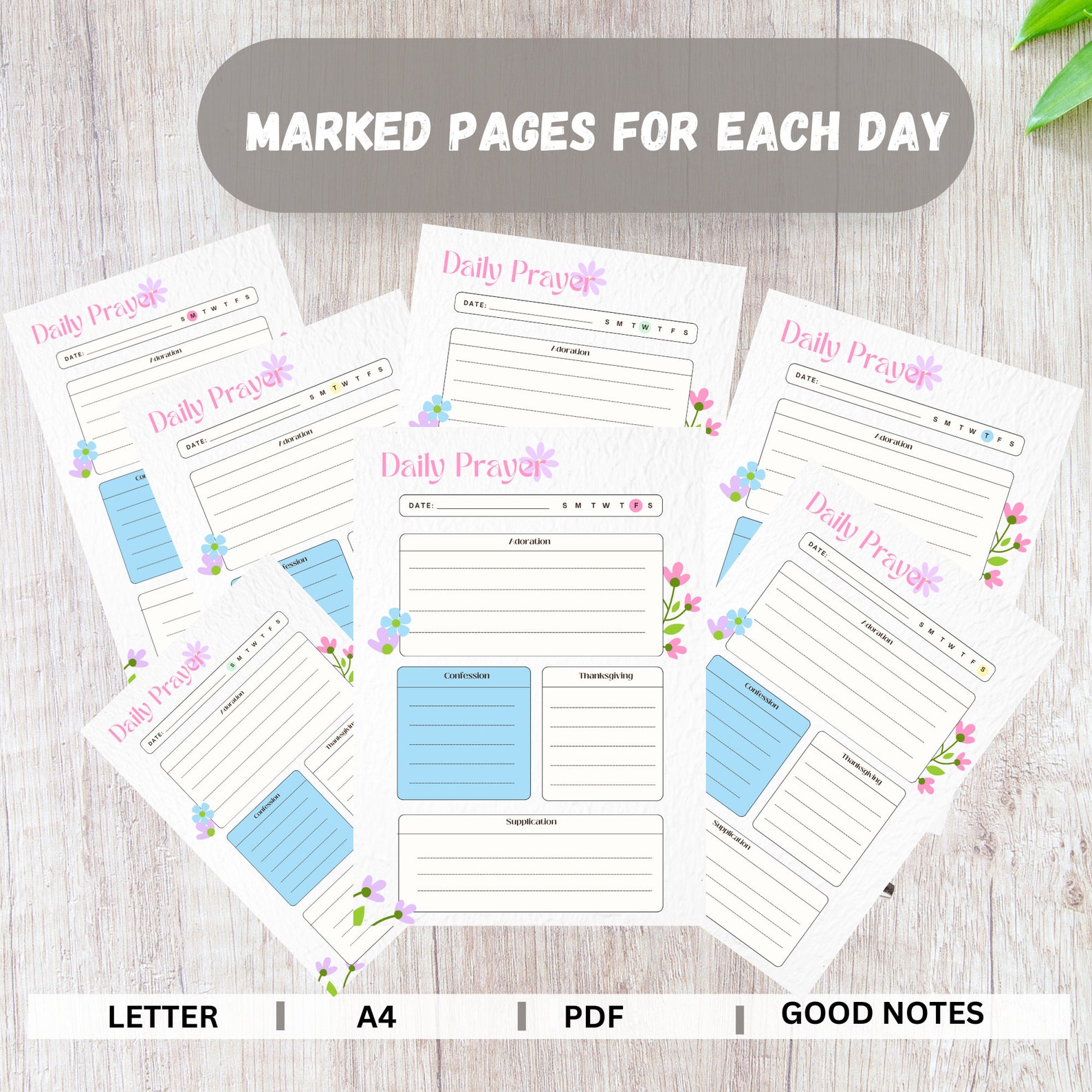 Prayer Journal, Bible Study, Sermon Notes, God Digital Planner, Jesus ...