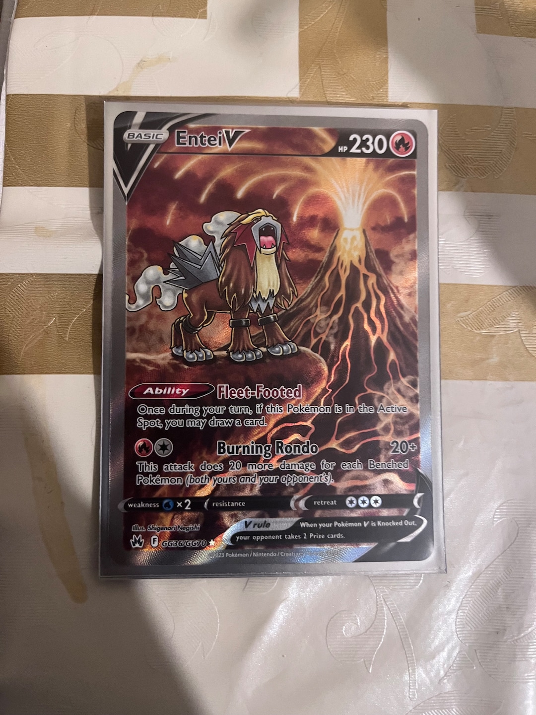 Pokemon TCG Crown Zenith GG36/GG70 Entei Card - Etsy