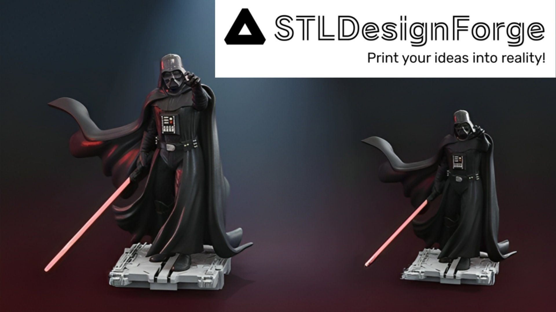Darth Vader 3D Model STL File 3 Models in 1 Sale Pack Star Wars 3D ...