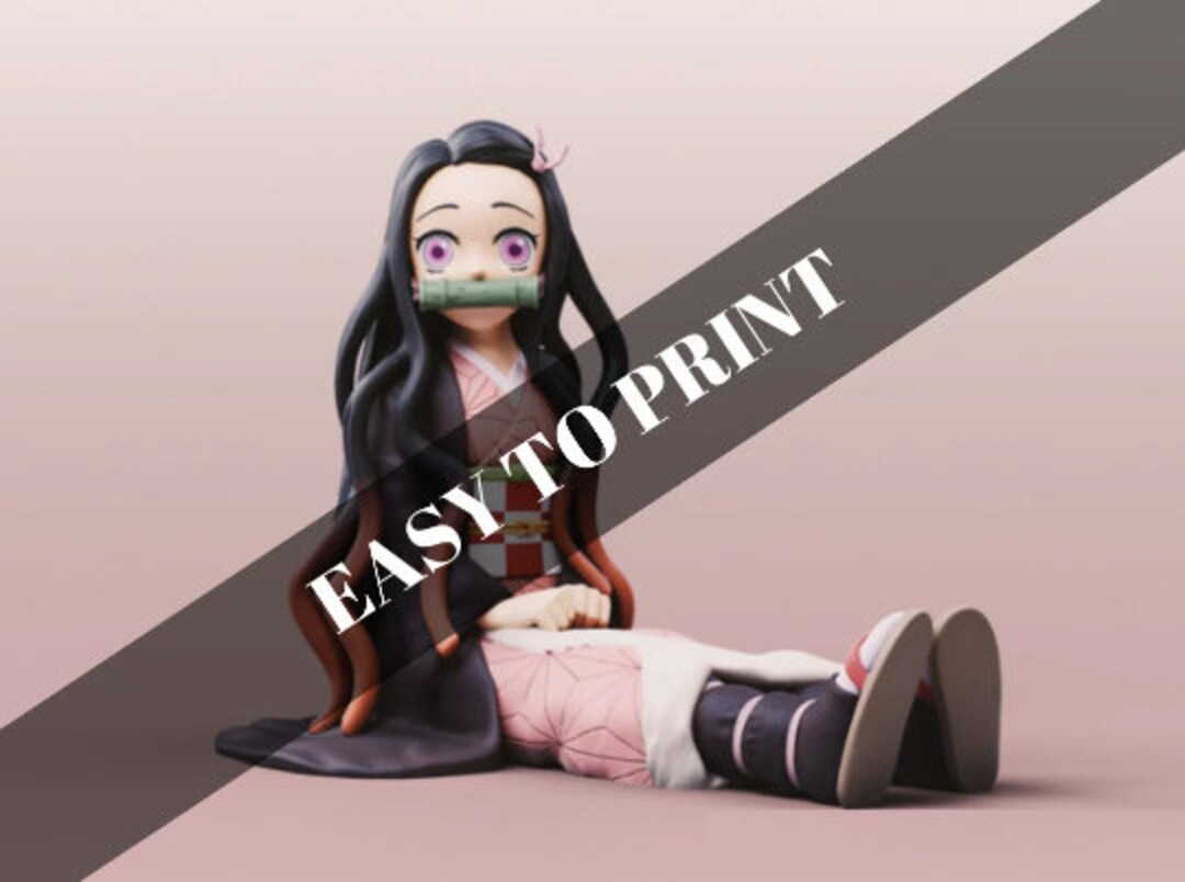 Anime Girl STL File Cute Girl STL Game Fan Art STL 3D Printer Files 3D ...