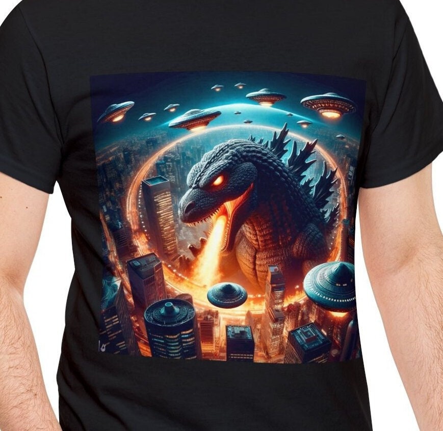 Godzilla Tee Shirts - Etsy
