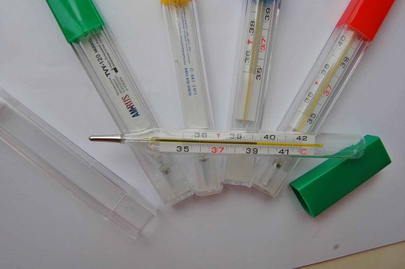 Mercury Thermometer Marked and Certified OLMOS FARM vintege Type ...