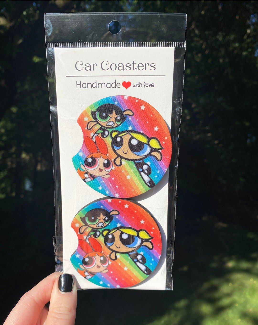 Powerpuff Girls Car Coaster Set - Etsy