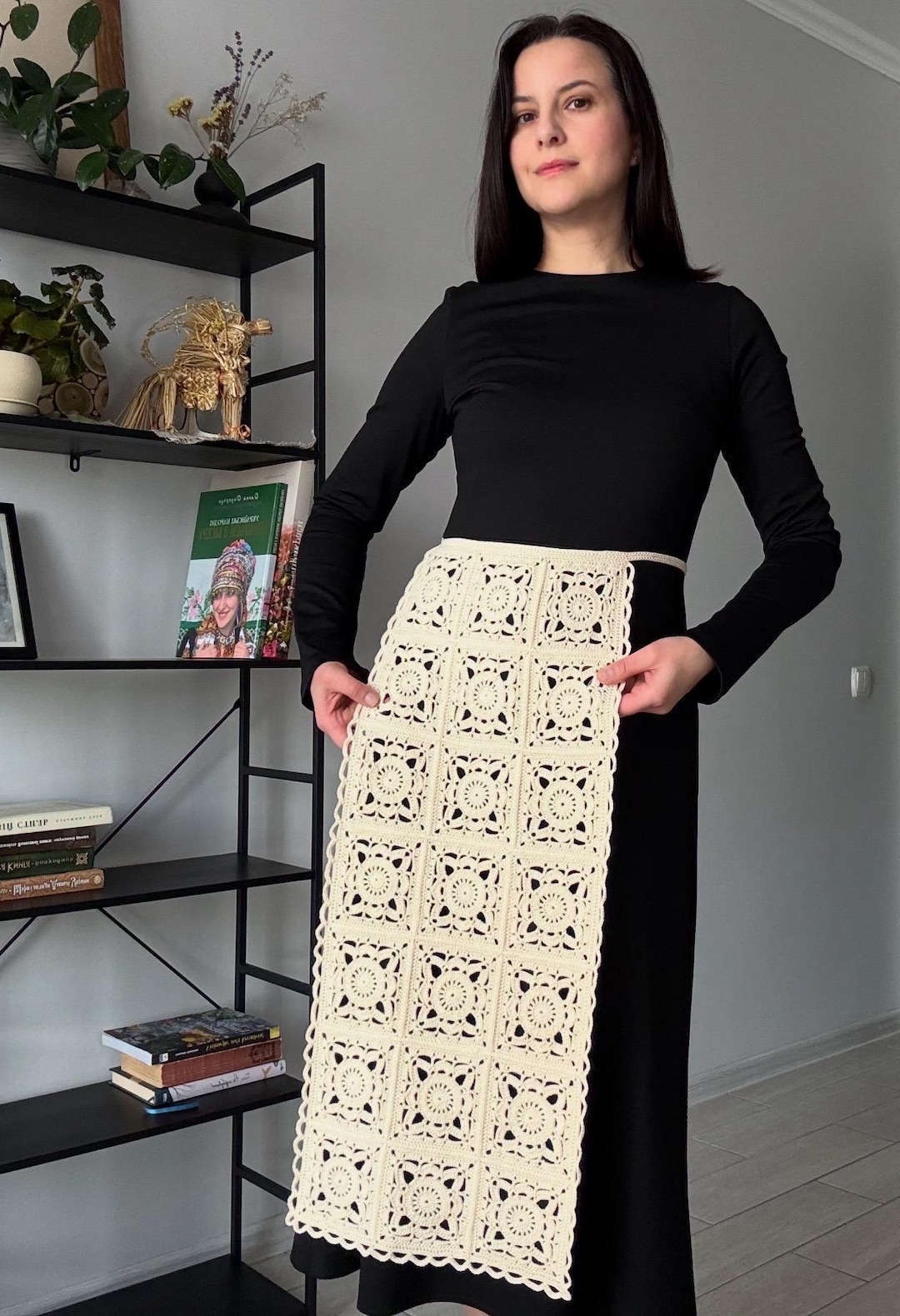 Handwoven Ukrainian Folk Apron - Traditional Ethnic Wrap Skirt, Slavic ...