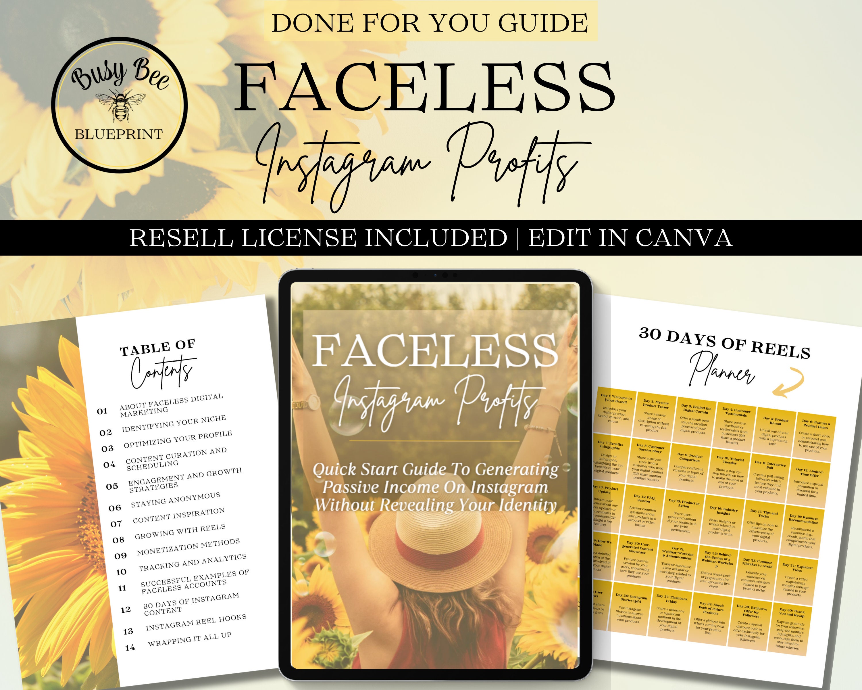 Faceless Instagram Profits: A Quick Start Guide, Done for You Digital ...