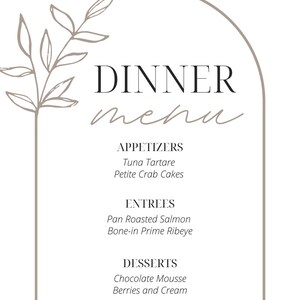 Custom Food or Drink Menu for Weddings or Events - Etsy