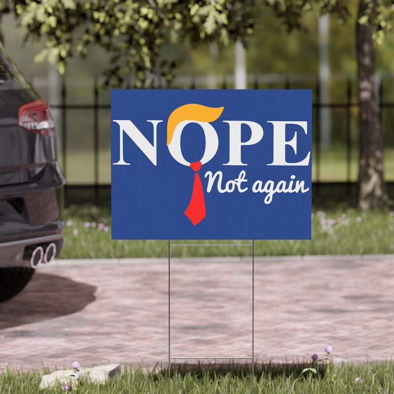 Nope Yard Sign - Etsy