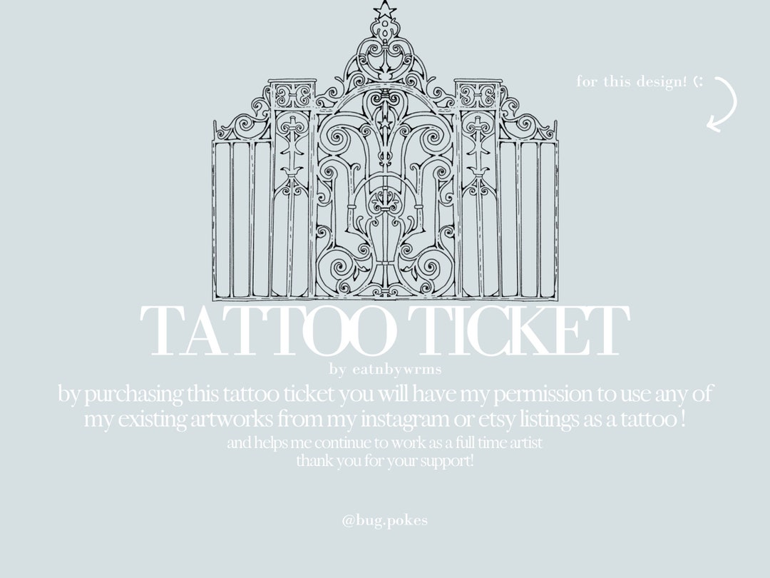 Gate Tattoo Tattoo Design Ticket Tattoo Ideas Tattoo Pass Tattoo ...