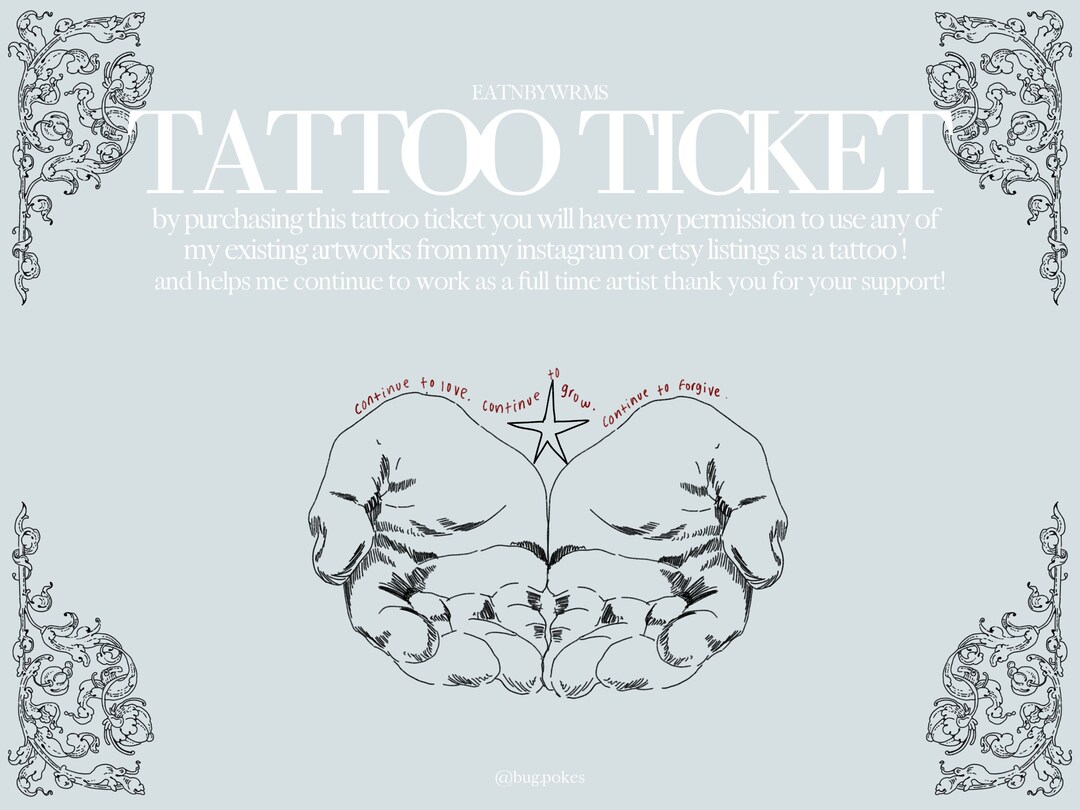 Hands Tattoo Tattoo Design Ticket Tattoo Ideas Tattoo Pass Tattoo ...