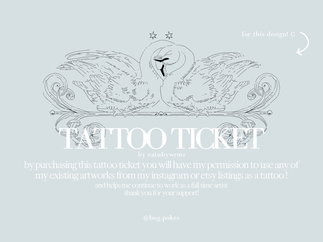 Swan Tattoo Tattoo Design Ticket Tattoo Ideas Tattoo Pass Tattoo ...