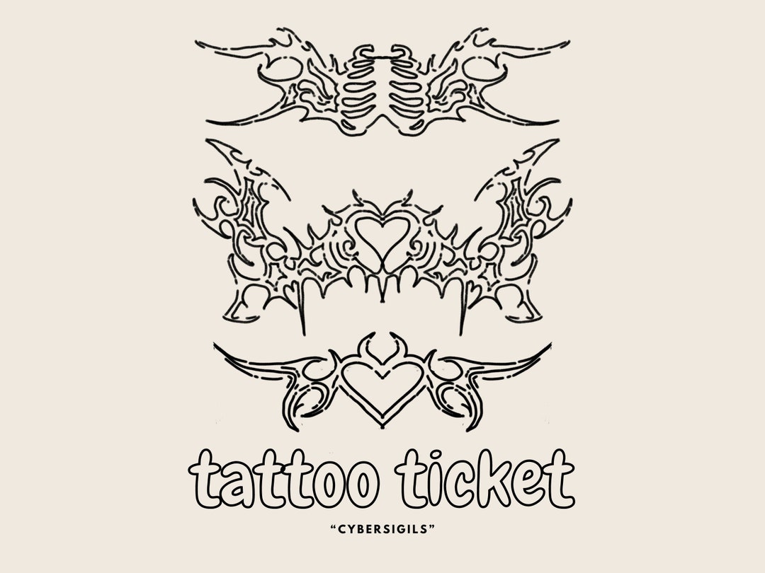 Cybersigils Tattoo Design Ticket Tattoo Ideas Tattoo Pass Tattoo ...