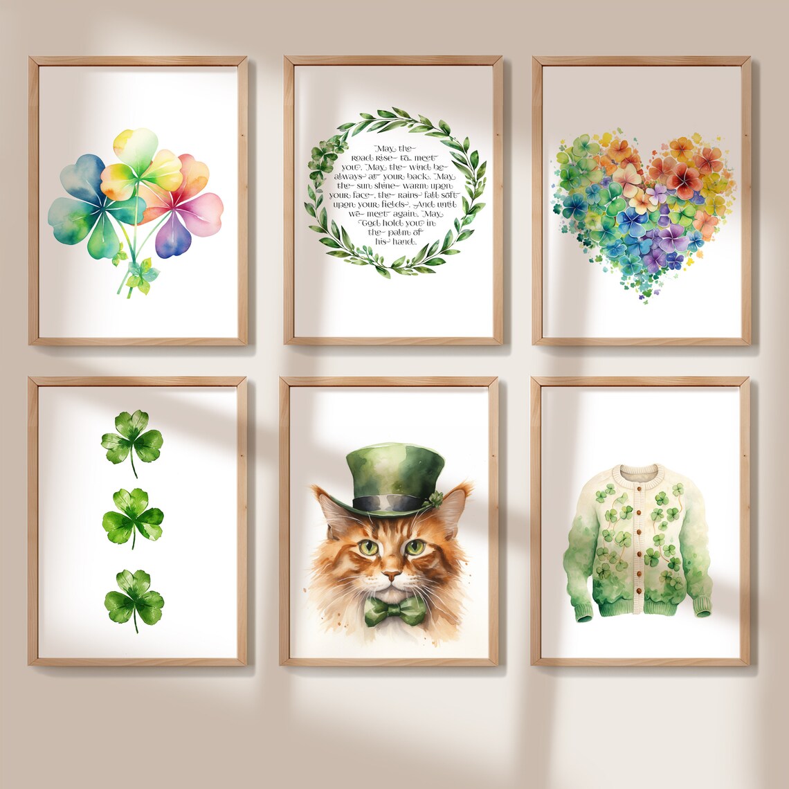 St Patrick's Day Decor | Set of 12 PRINTABLES | ST Paddy's Gallery Wall ...