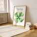 Watercolor Shamrock Print, Lucky Four Leaf Clover, St Patricks Day ...