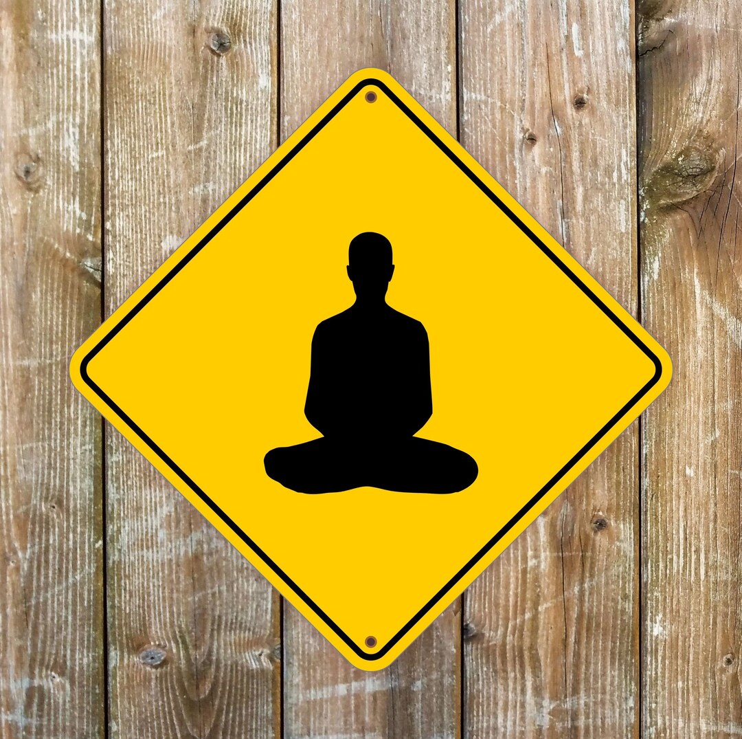Yoga Meditation Sign: Aluminum Dibond, Weatherproof, 27x27cm - Etsy