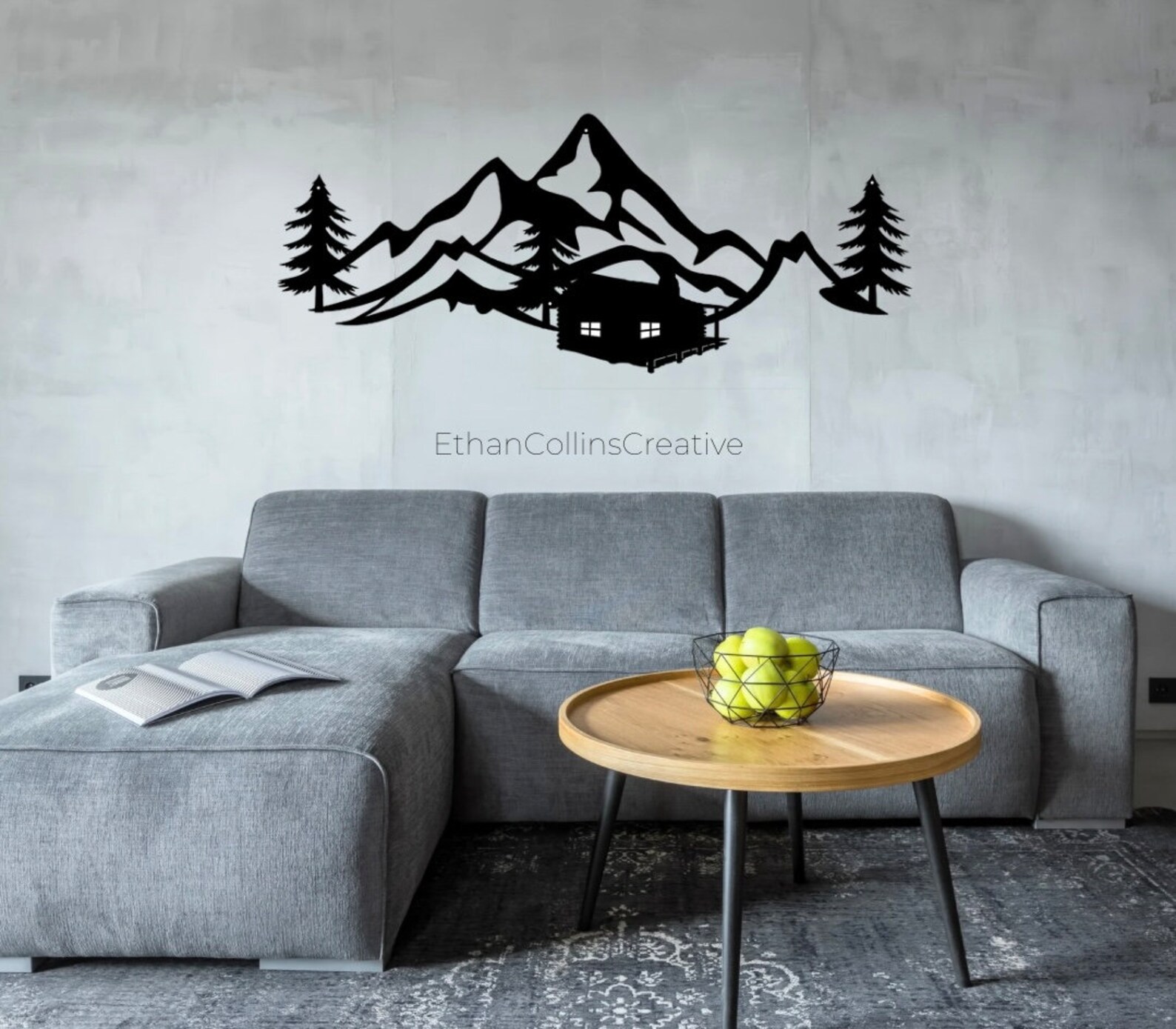 Metal Sign, Mountain View Sign, Home Decor, Wall Art, Steel Sign ...