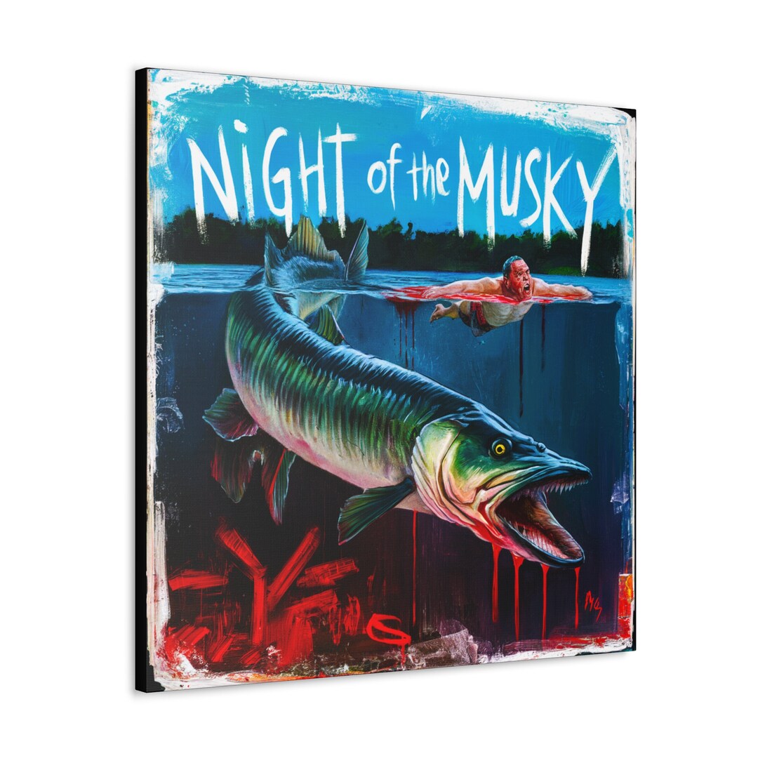 Musky Art, Humor, Musky Gift, Fishing, Muskellunge, Funny Fishing Gifts ...