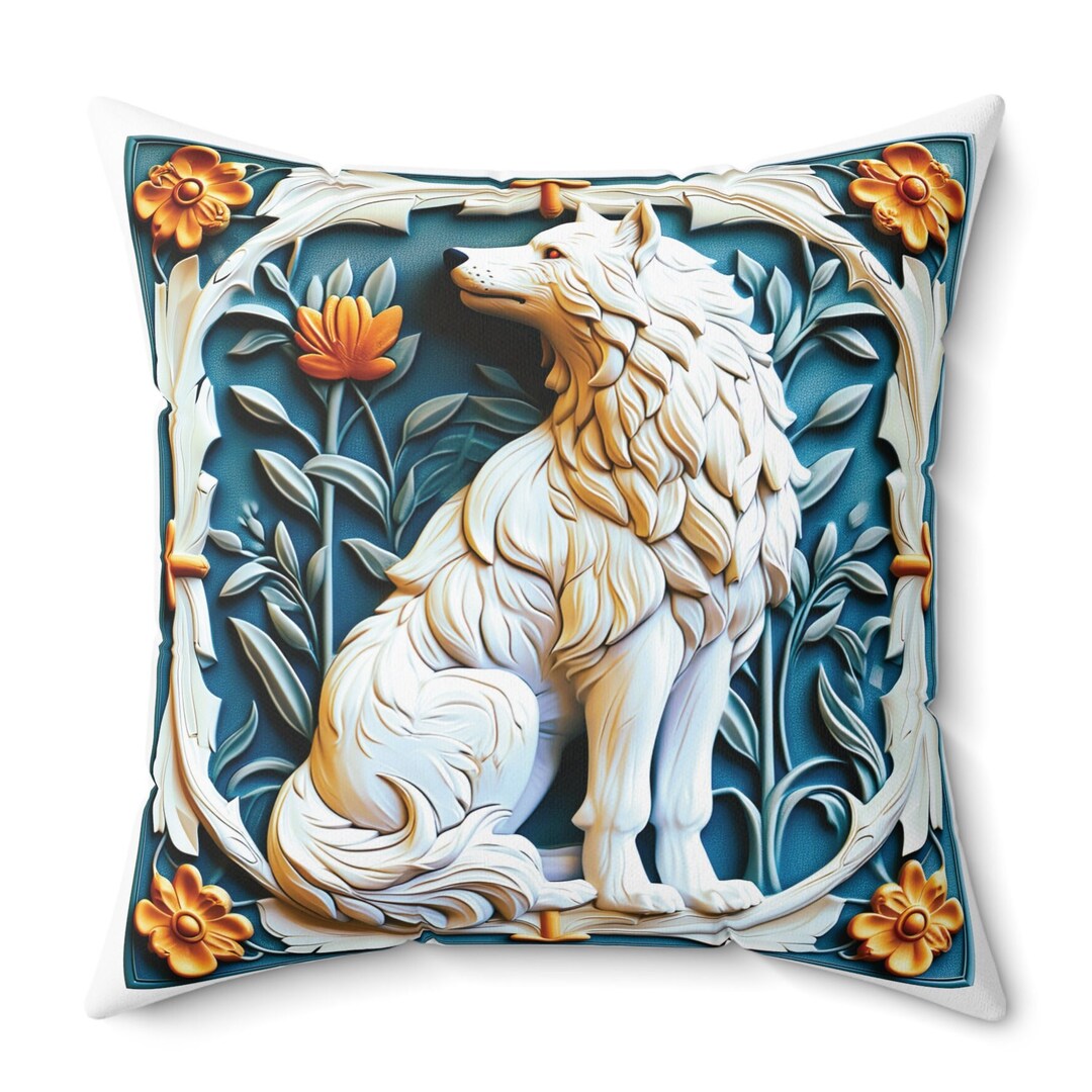 Wolf Pillow, Wolf Decor, Wolf Lovers, Throw Pillow, Decorative Pillow ...
