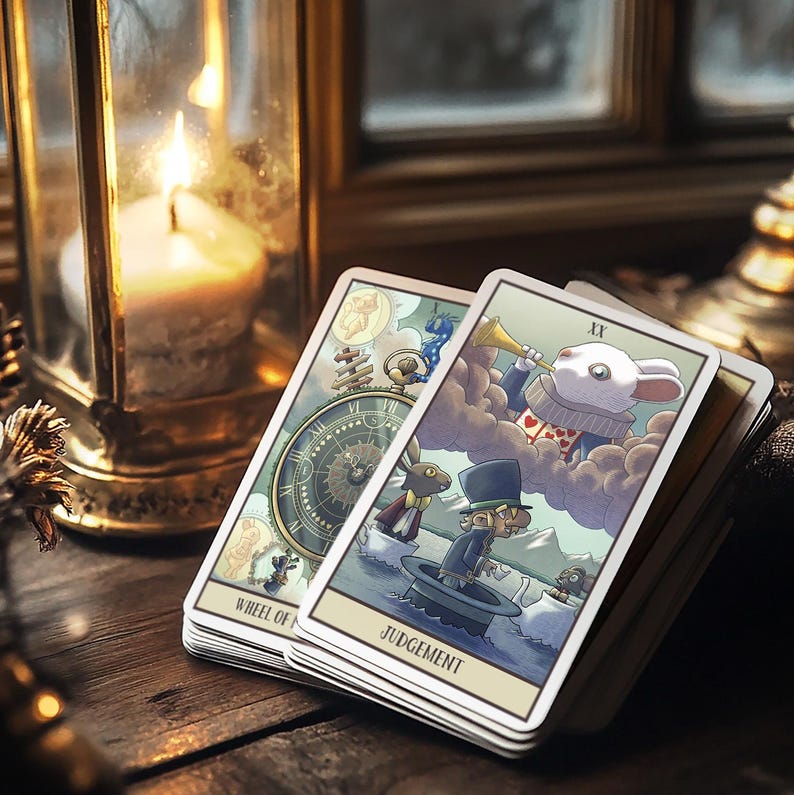 Mystical Alice in Wonderland Tarot Deck | 22 Major Arcana | Exclusive ...