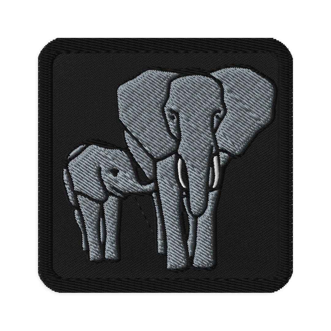 Elephant Embroidered Patch Baby Elephant - Etsy
