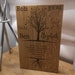 Engraved Wood Family Tree, Wedding or Anniversary Present, Birthday ...