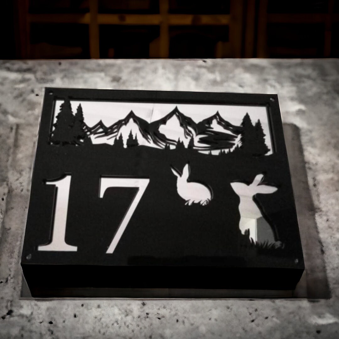 Custom Acrylic House Signs, Bespoke Address Plaques for Modern Home ...