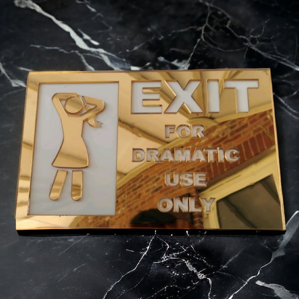 Exit Sign - Etsy UK
