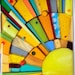 Wake up Sunrise Glass Hanging Panel - Etsy